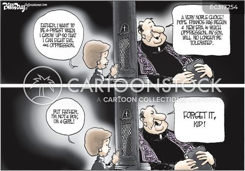 Women Priests Cartoons and Comics - funny pictures from CartoonStock