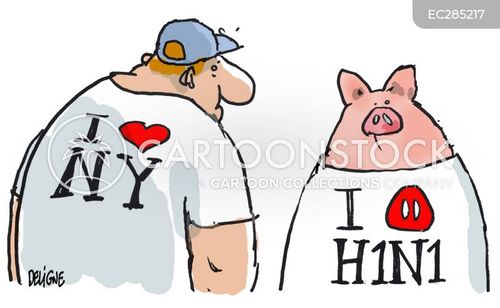 Pork Flu Cartoons and Comics - funny pictures from CartoonStock