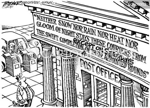 Mail Schedule Cartoons and Comics - funny pictures from CartoonStock