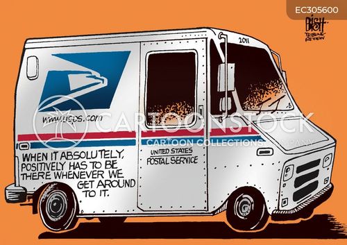 Mailwoman Cartoons and Comics - funny pictures from CartoonStock
