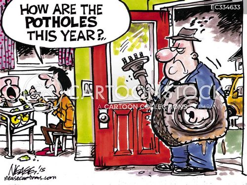 Pavement Issues Cartoons and Comics - funny pictures from CartoonStock