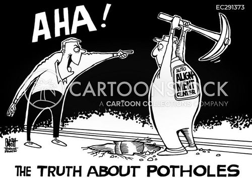 Pavement Issues Cartoons and Comics - funny pictures from CartoonStock