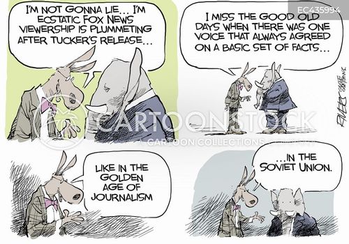 Fox Viewership Down Cartoons and Comics - funny pictures from CartoonStock