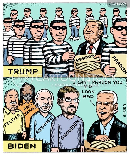 President's Pardon Cartoons and Comics - funny pictures from CartoonStock