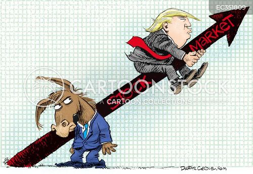 Trump Stocks Cartoons and Comics - funny pictures from CartoonStock