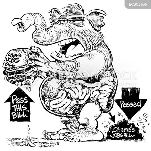 American Jobs Bill Cartoons and Comics - funny pictures from CartoonStock