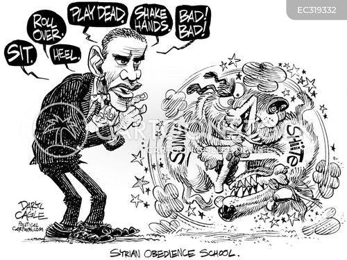 Bashar Dogs Cartoons and Comics - funny pictures from CartoonStock