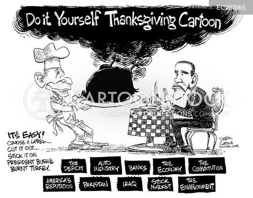 Thanksgiving Cartoon Cartoons and Comics - funny pictures from CartoonStock