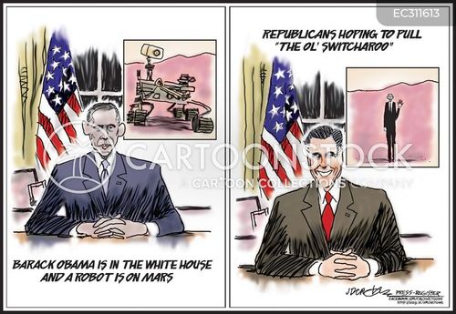 Obamabots Cartoons and Comics - funny pictures from CartoonStock