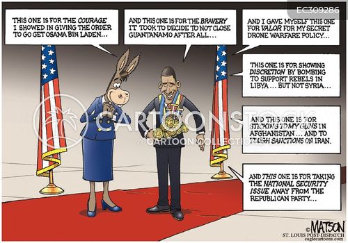 Presidential Medals Cartoons and Comics - funny pictures from CartoonStock