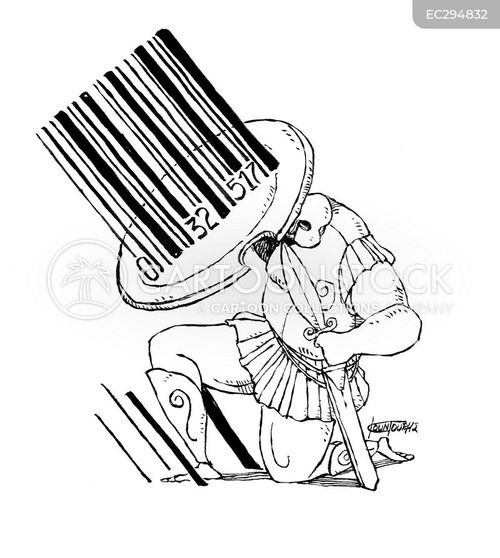 Barcode System Cartoons and Comics - funny pictures from CartoonStock