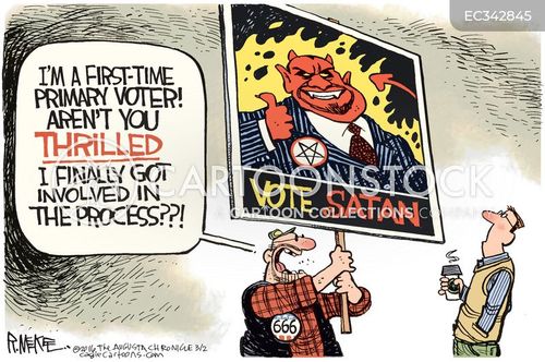 Primary Voters Cartoons and Comics - funny pictures from CartoonStock