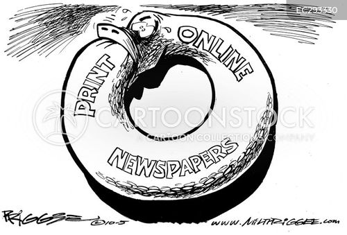 Newspaper Circulation Cartoons and Comics - funny pictures from ...