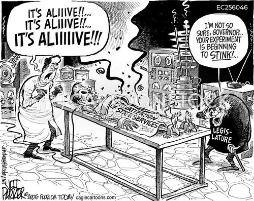 Creature In Lab Cartoons and Comics - funny pictures from CartoonStock