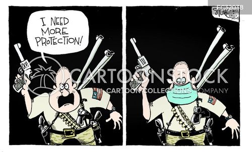 Added Protection Cartoons and Comics - funny pictures from CartoonStock