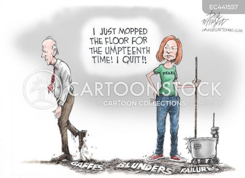 Psaki Resigns Cartoons and Comics - funny pictures from CartoonStock