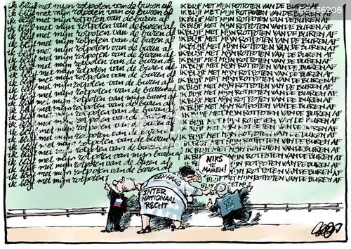 Neighbor Feud Cartoons and Comics - funny pictures from CartoonStock
