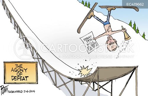 Agony Of Defeat Cartoons and Comics - funny pictures from CartoonStock