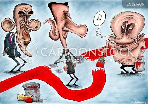 Putin Red Lines Cartoons and Comics - funny pictures from CartoonStock
