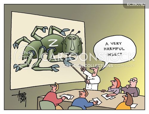 Harmful Insects Cartoons and Comics - funny pictures from CartoonStock