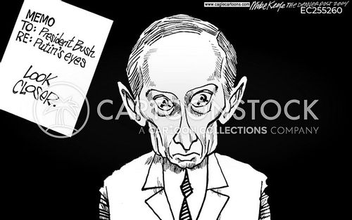 Putin's Gaze Cartoons and Comics - funny pictures from CartoonStock