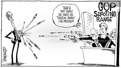 Firearm Range Cartoons and Comics - funny pictures from CartoonStock