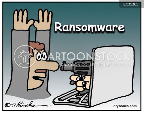 Ransomware Cartoons and Comics - funny pictures from CartoonStock