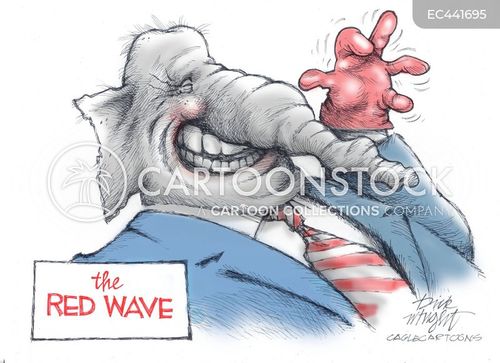 Red Wave Cartoons and Comics - funny pictures from CartoonStock