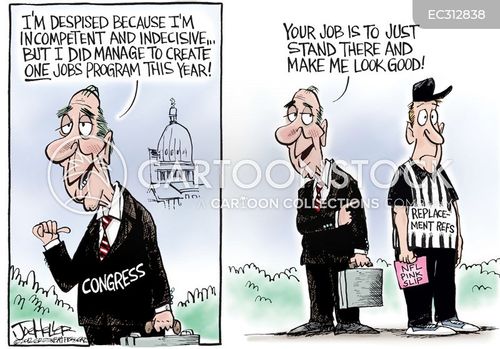 Refs New Job Cartoons and Comics - funny pictures from CartoonStock