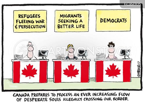 Canada-us Border Cartoons and Comics - funny pictures from CartoonStock