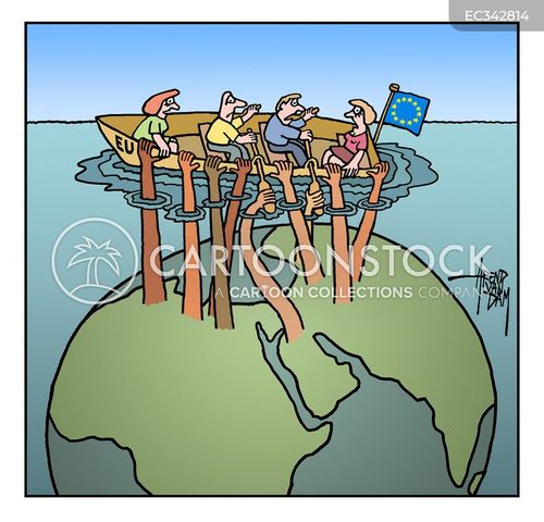 Refugee Children Cartoons and Comics - funny pictures from CartoonStock