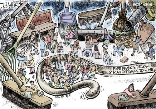 Refugees Cartoons and Comics - funny pictures from CartoonStock