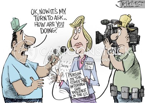 Reporter-shootings Cartoons and Comics - funny pictures from CartoonStock
