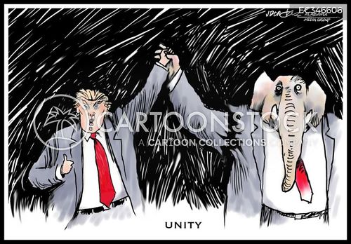 Party Unity Rally Cartoons and Comics - funny pictures from CartoonStock