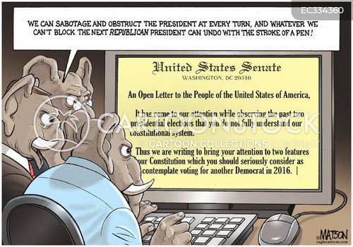 Presidential Talks Cartoons and Comics - funny pictures from CartoonStock