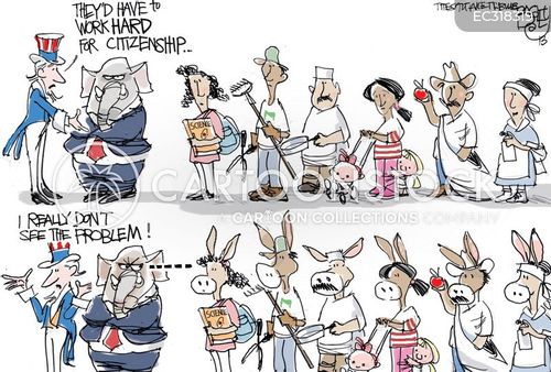 Work Permit Cartoons and Comics - funny pictures from CartoonStock