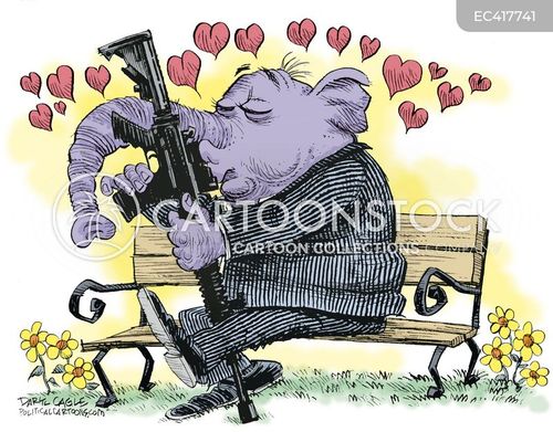 Elephant Gun Cartoons and Comics - funny pictures from CartoonStock