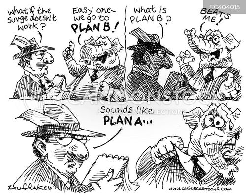 Military Surge Plan Cartoons and Comics - funny pictures from CartoonStock