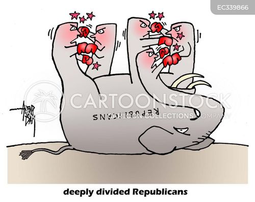 Divides Republicans Cartoons and Comics - funny pictures from CartoonStock