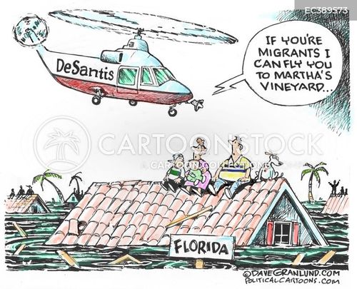 Florida Devastated Cartoons and Comics - funny pictures from CartoonStock