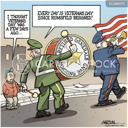 Military March Cartoons and Comics - funny pictures from CartoonStock