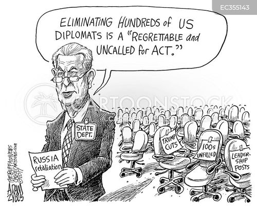 Expel Envoys Cartoons and Comics - funny pictures from CartoonStock