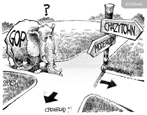 Political Moderation Cartoons and Comics - funny pictures from CartoonStock