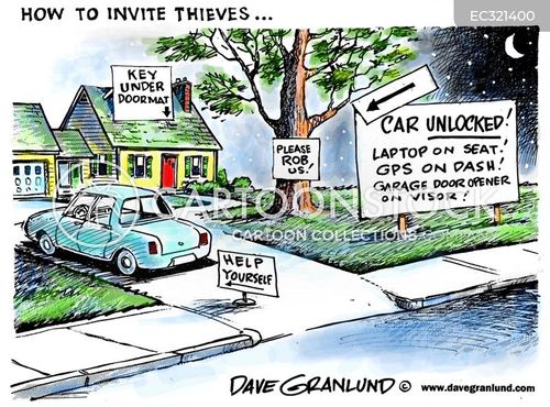 Vehicle Theft Cartoons and Comics - funny pictures from CartoonStock