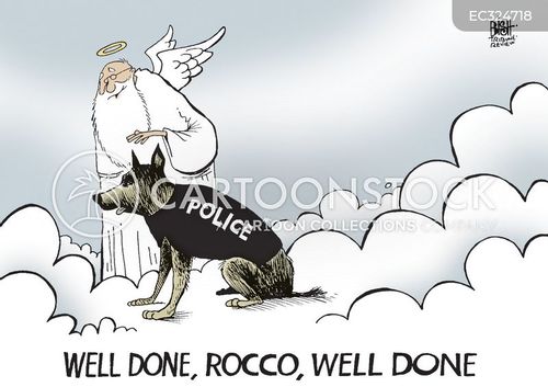 Dog Police Cartoons and Comics - funny pictures from CartoonStock