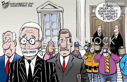 Roger Stone Gag Order Cartoons and Comics - funny pictures from ...