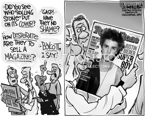 Rolling Stone Cover Cartoons and Comics - funny pictures from CartoonStock