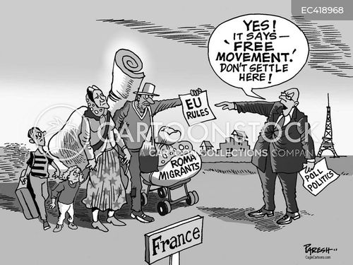 Romanian Migrants Cartoons and Comics - funny pictures from CartoonStock