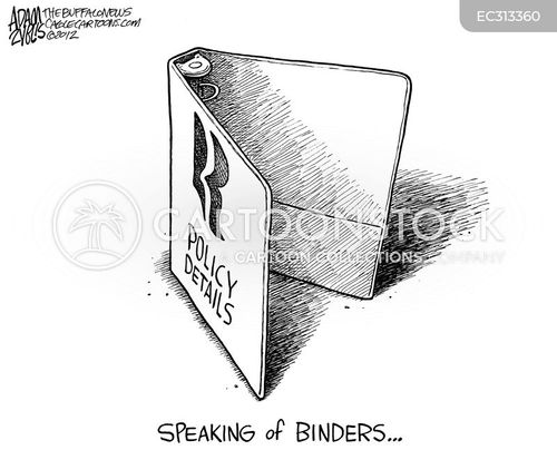 Binders Of Women Cartoons and Comics - funny pictures from CartoonStock