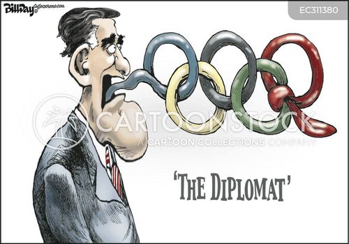 Diplomatic Etiquette Cartoons and Comics - funny pictures from CartoonStock